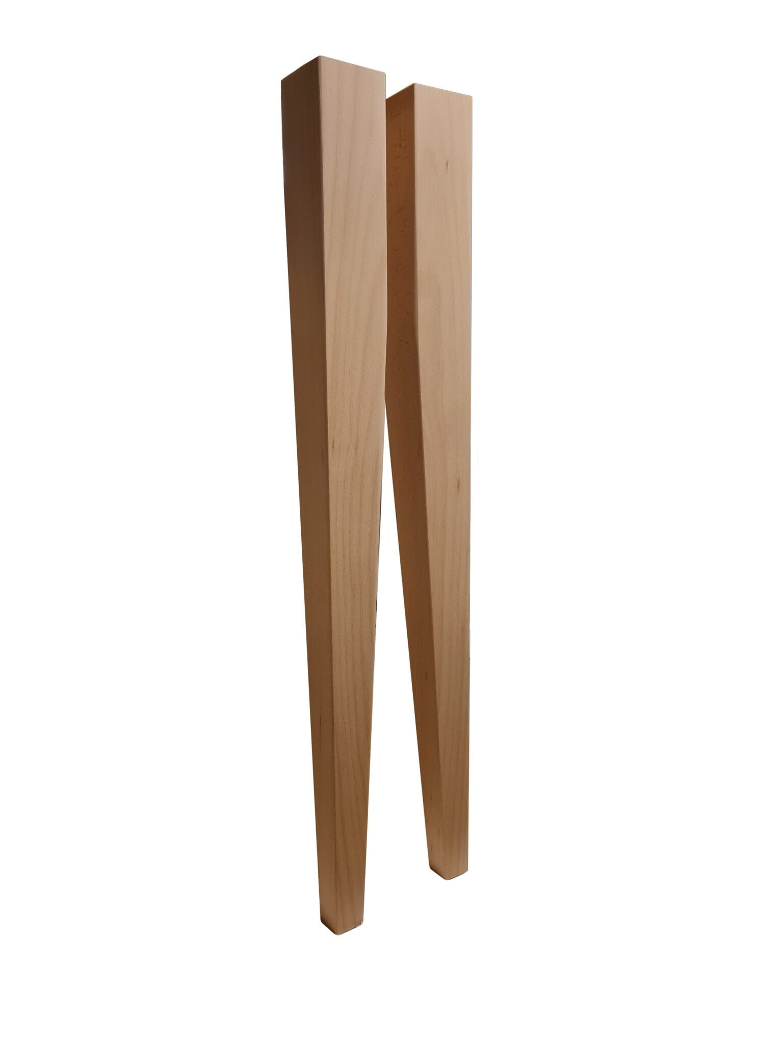 Large Beech Tapered Table Leg 60 x 750mm High - Richman UK - Furniture ...